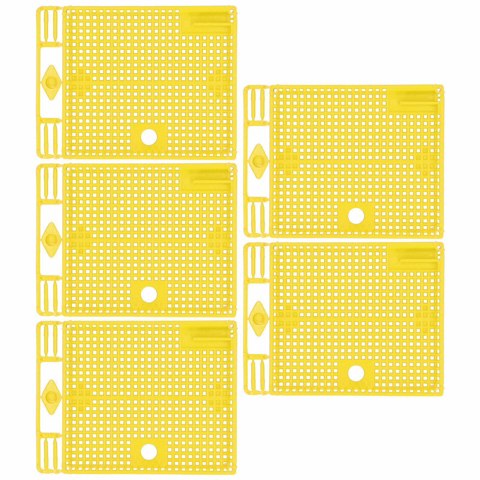 5 шт. многоразовых переносных изоляторов для пчелиных маток, клетки для пчеловодства, инструменты для пчеловодства, желтый