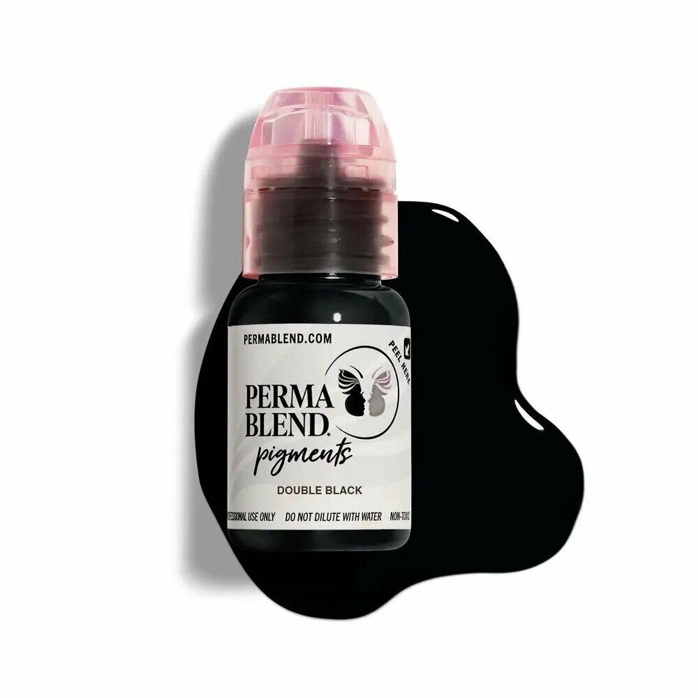 Perma Blend Double Black Пермабленд Макияжа Пигмент для татуажа глаз, PMU пигмент, 15 мл