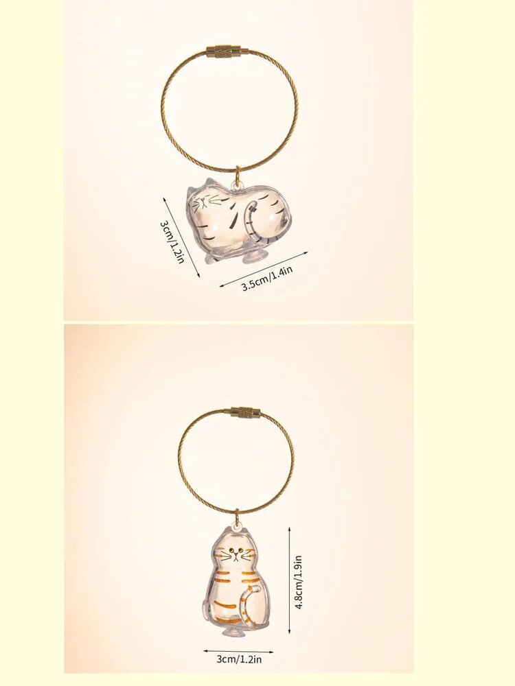 Брелок-капсула для кошачьей шерсти, коллекционный аксессуар для любителей кошек,2 шт