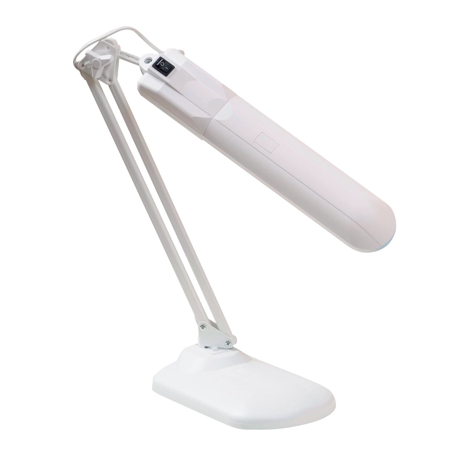 Настольная лампа светильник Дельта У на подставке, люминесцентная, цоколь 2G7, 11 Вт, белый