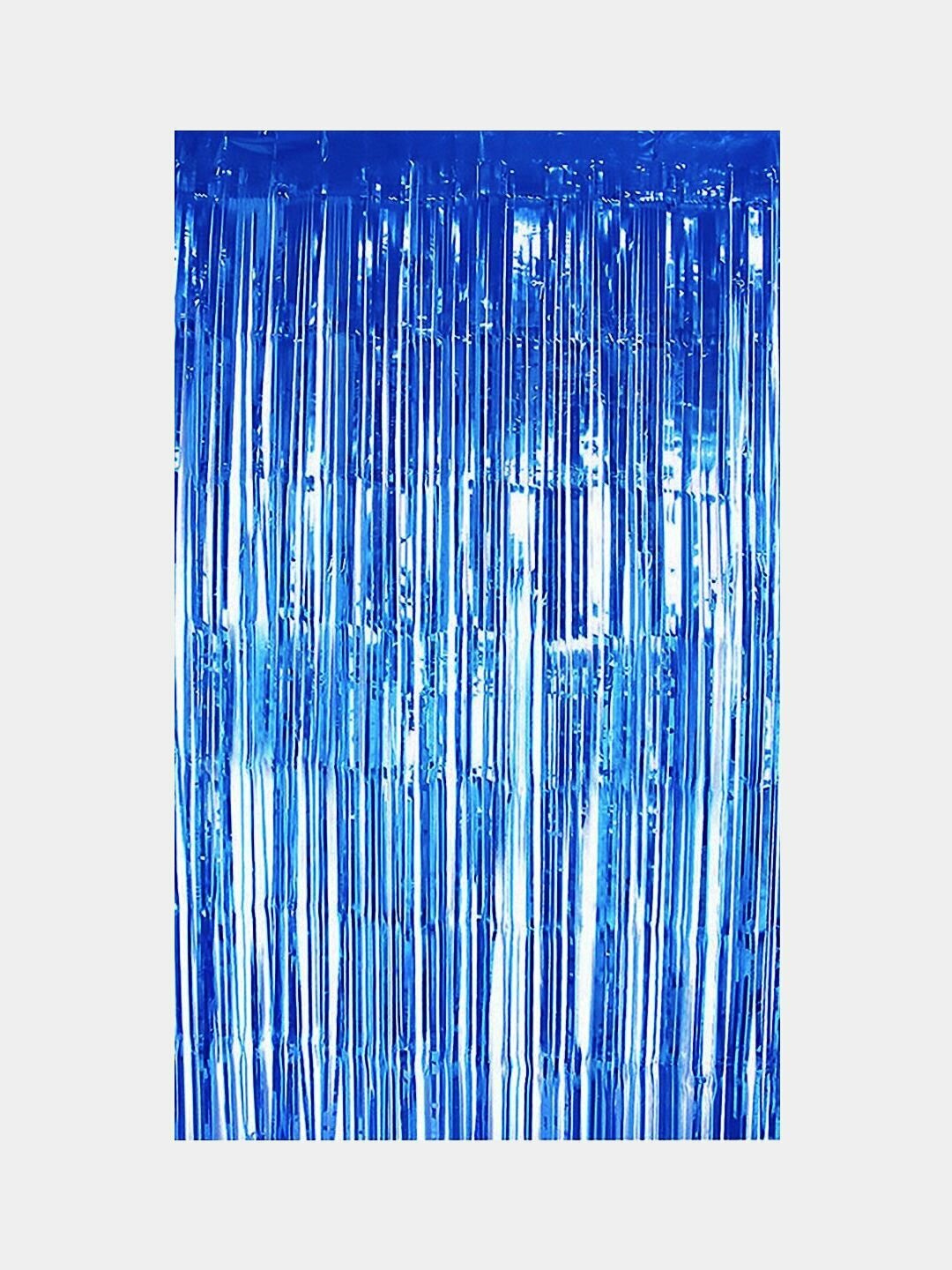 Дождик для фотозоны/ дождик занавес синий