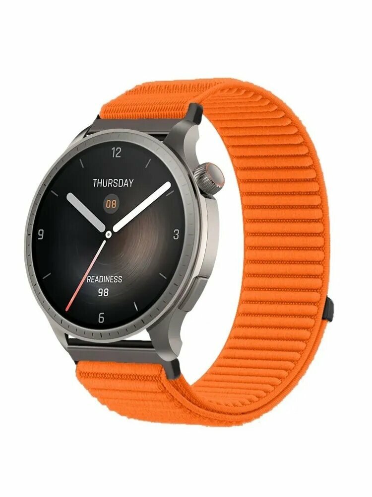 Нейлоновый ремешок для 22mm смарт-часов Amazfit Cheetah Round/ Cheetah Pro/ Amazfit Balance/ Balance 2, фитнес-браслет, повседневный модный спортивный стиль