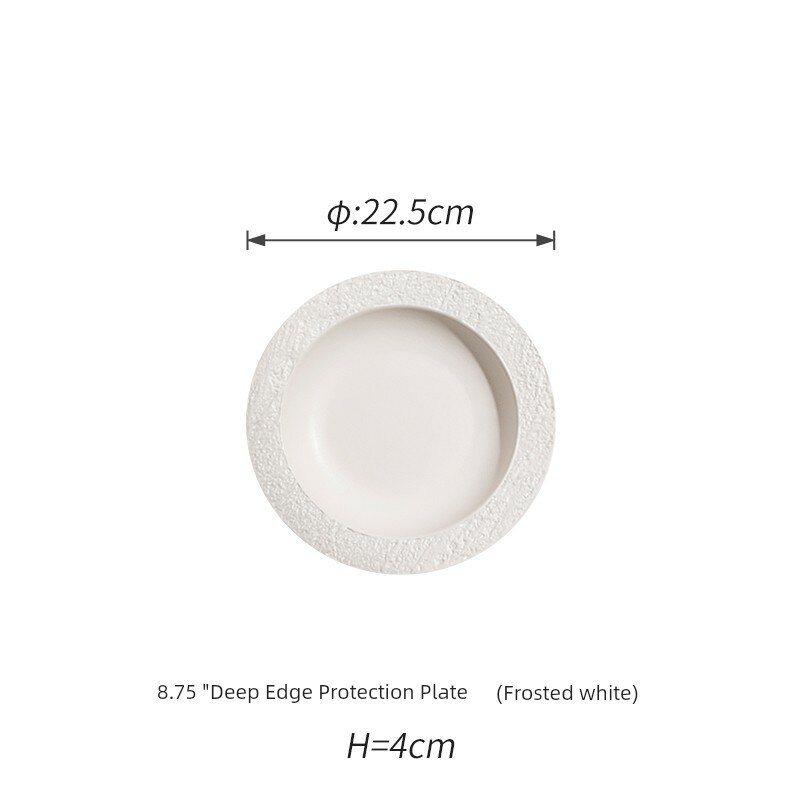 Керамическая глубокая тарелка, тарелка в форме соломенной шляпы, тарелка для пасты и салата, тарелка в японском