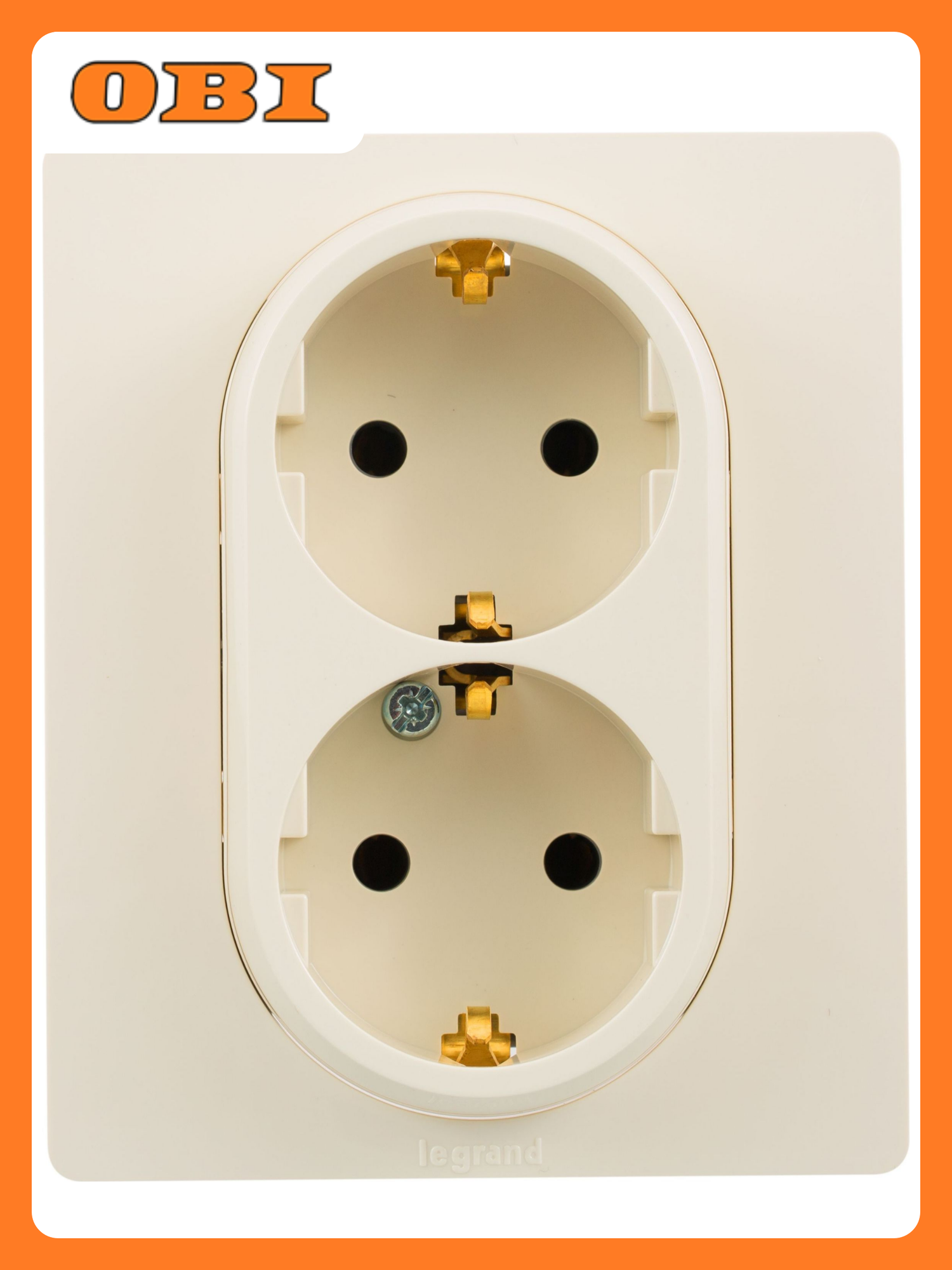 Розетка Legrand Etika, 2 поста, IP53, скрытый монтаж, поликарбонат/ABS-пластик, коричневая