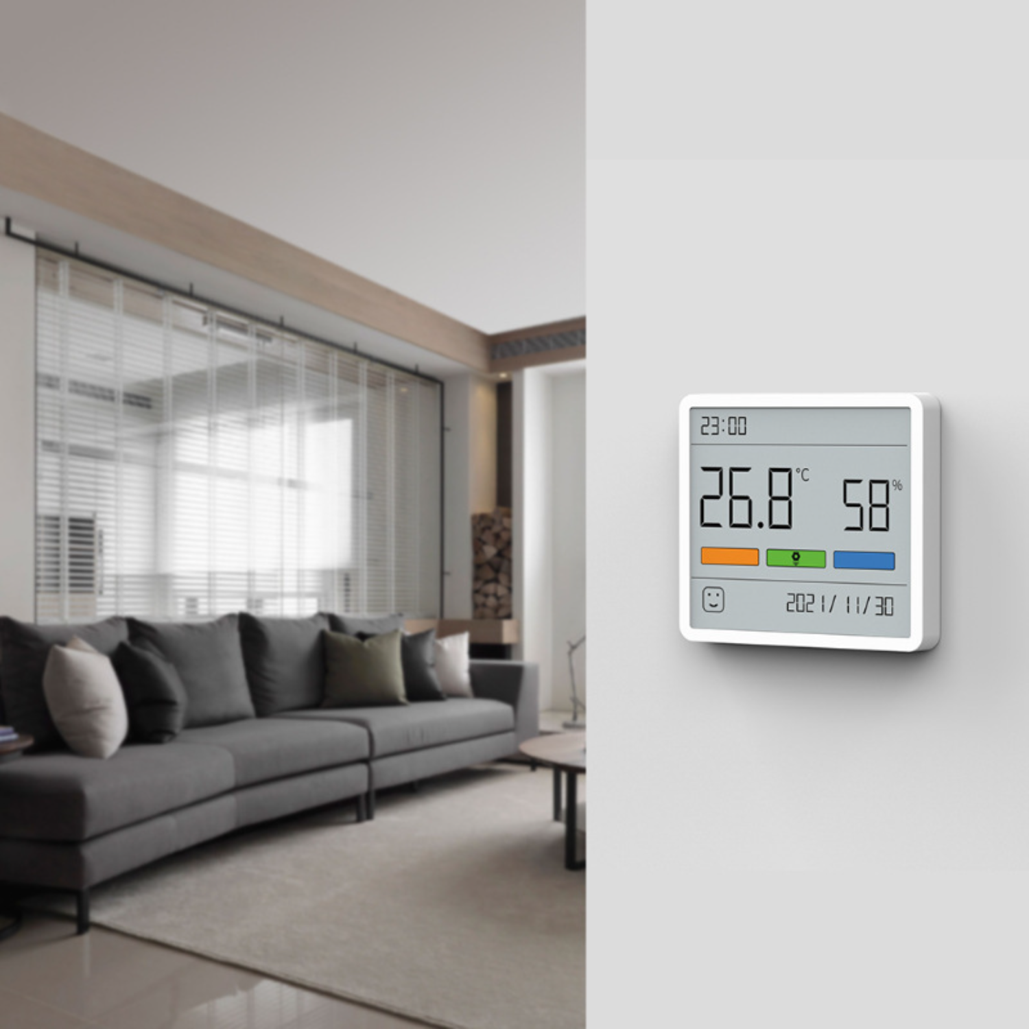 Xiaomi Youpin Электронный термометр TH1 с гигрометром, высокая точность, Белый