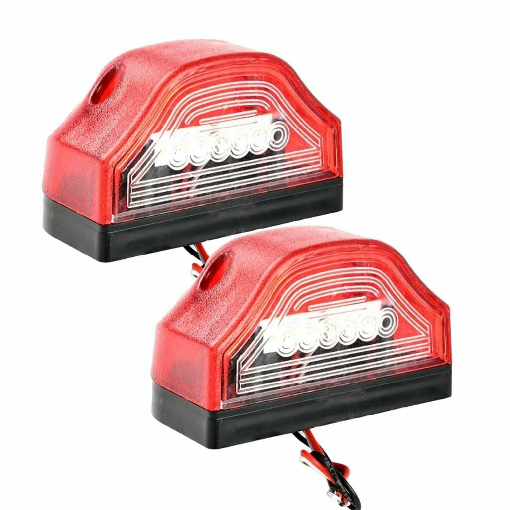 Светодиодный фонарь номерного знака для грузовиков, красный
