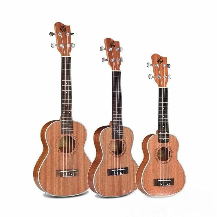 Укулеле, 21 дюйм, 24 дюйма, 26 дюймов, мини-гитара Sapele