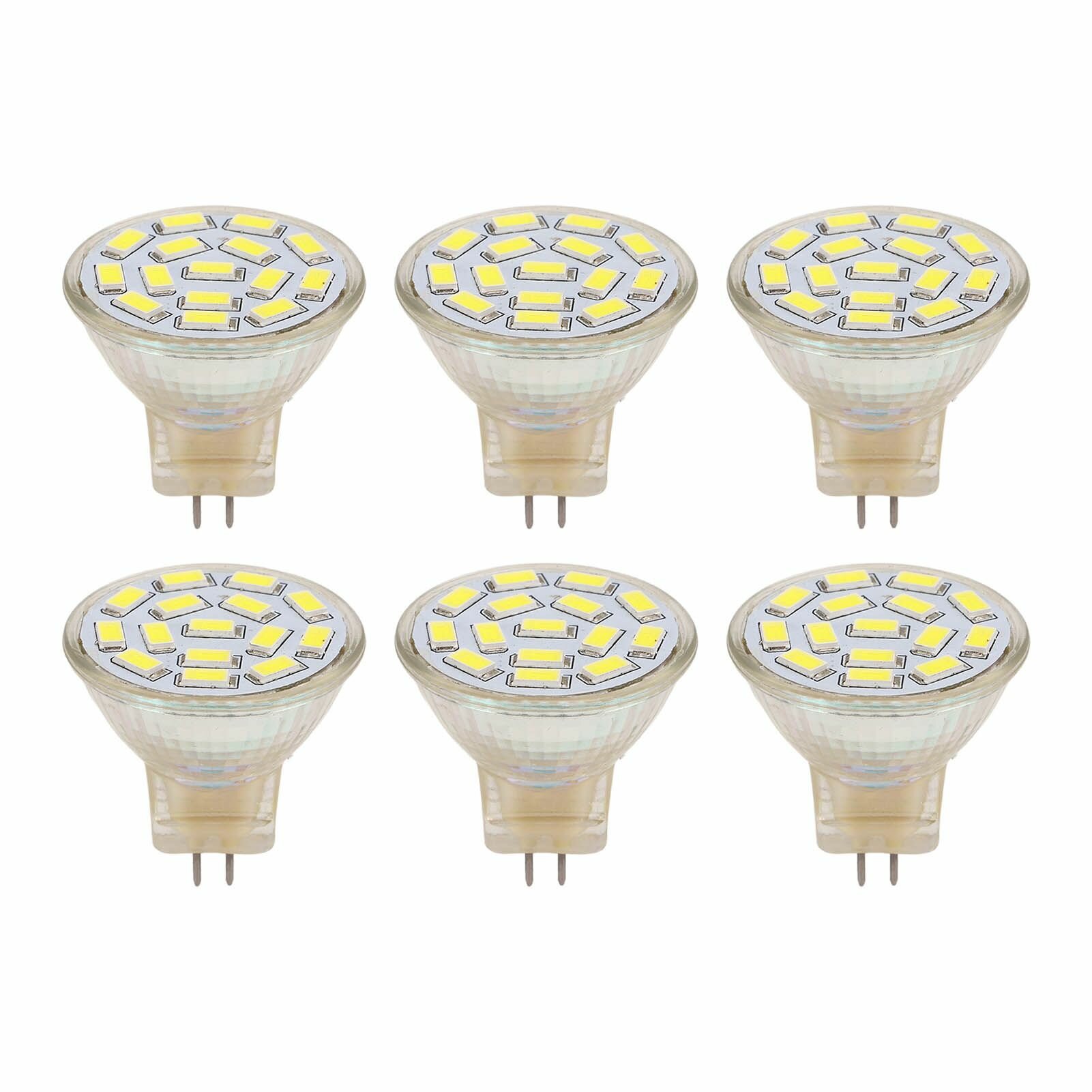 Продаются 6 светодиодных ламп GU4, светодиодные трековые лампы MR11 мощностью 3 Вт, белый свет 12 В.