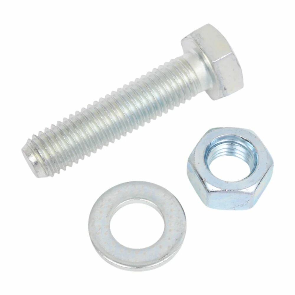 Болт с ш/г полная резьба Качественный крепеж набор DIN 933 12х50 10 шт 0301079 КЧ