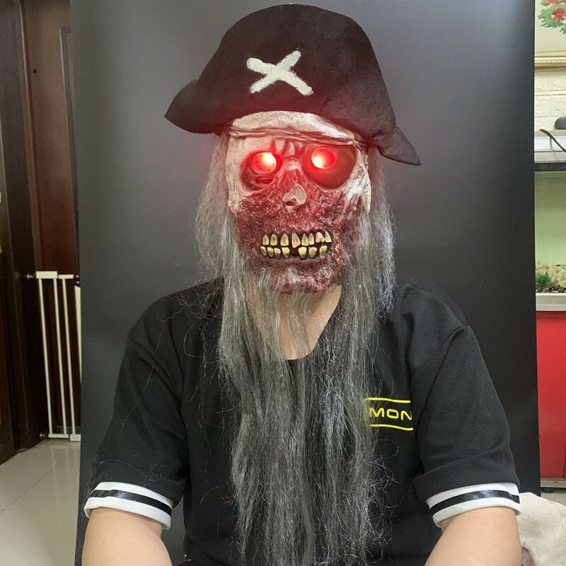 Маска белоглазого демона для Хэллоуина страшный аксессуар для экзорцизма и тематических вечеринок