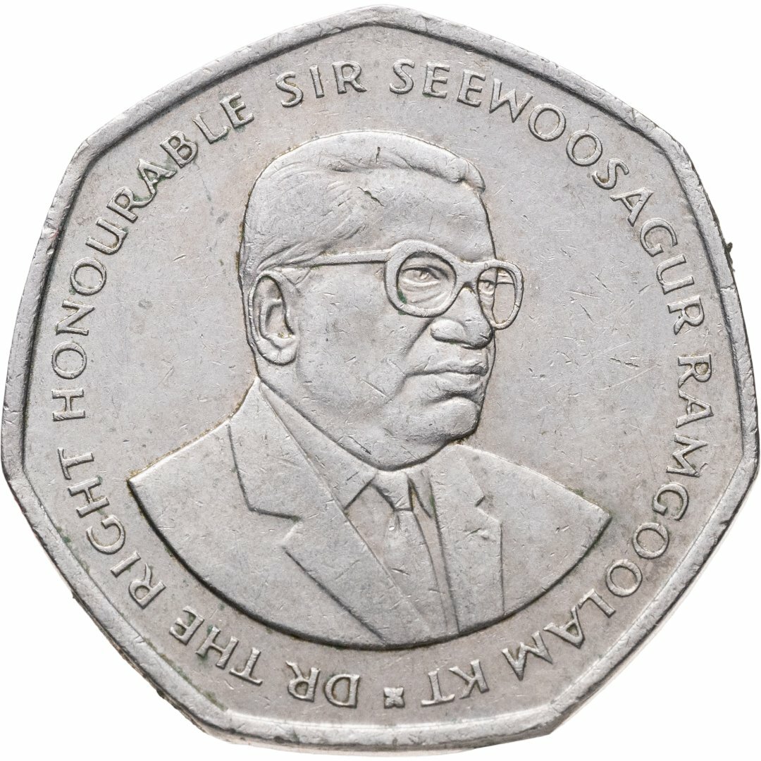 Маврикий 10 рупии rupees 2000, Мельхиор медь-никель, в сохранности VF