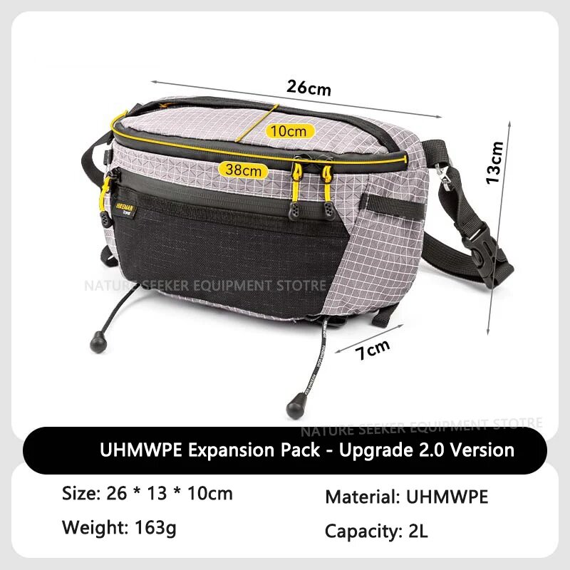 HIKEMAN нагрудная сумка UHMWPE, Gray V2.0