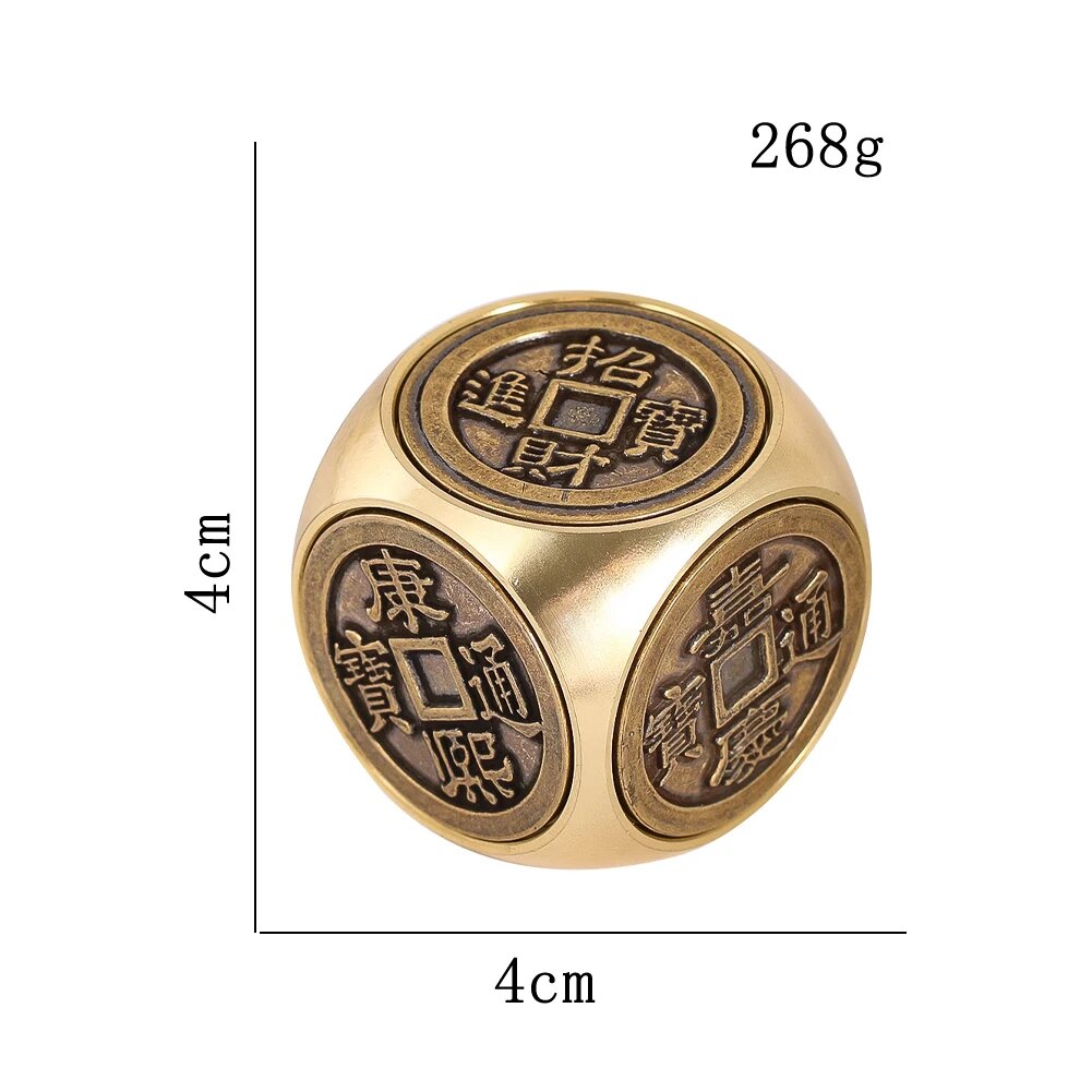 Латунный китайский спиннер Muy Bien 40x40mm 6 sides