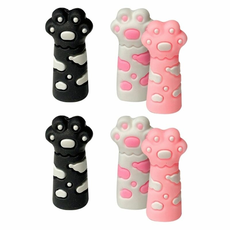 Защитный чехол для силиконового карандаша с кошачьими когтями из 6 частей-A