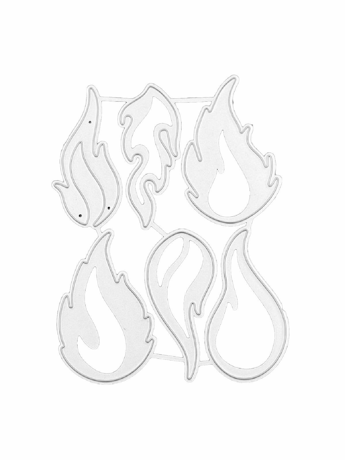 Углеродистая Сталь Пламя Костюм Для Резки Умирает Тиснение Трафарет Шаблон Плесень DIY Бумага A