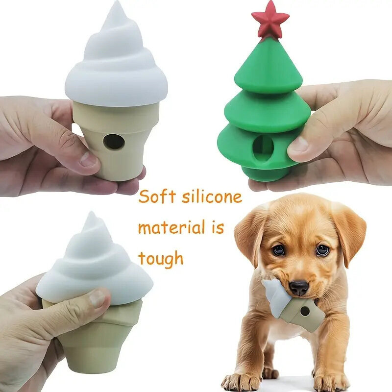 Игрушка-шар-диспенсер с мороженым для кошек и собак с функцией активного расхода энергии Цвет：Мороженое