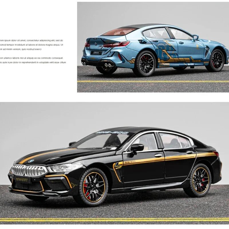 BMW M8, зеленый, 1:24 — фото 1