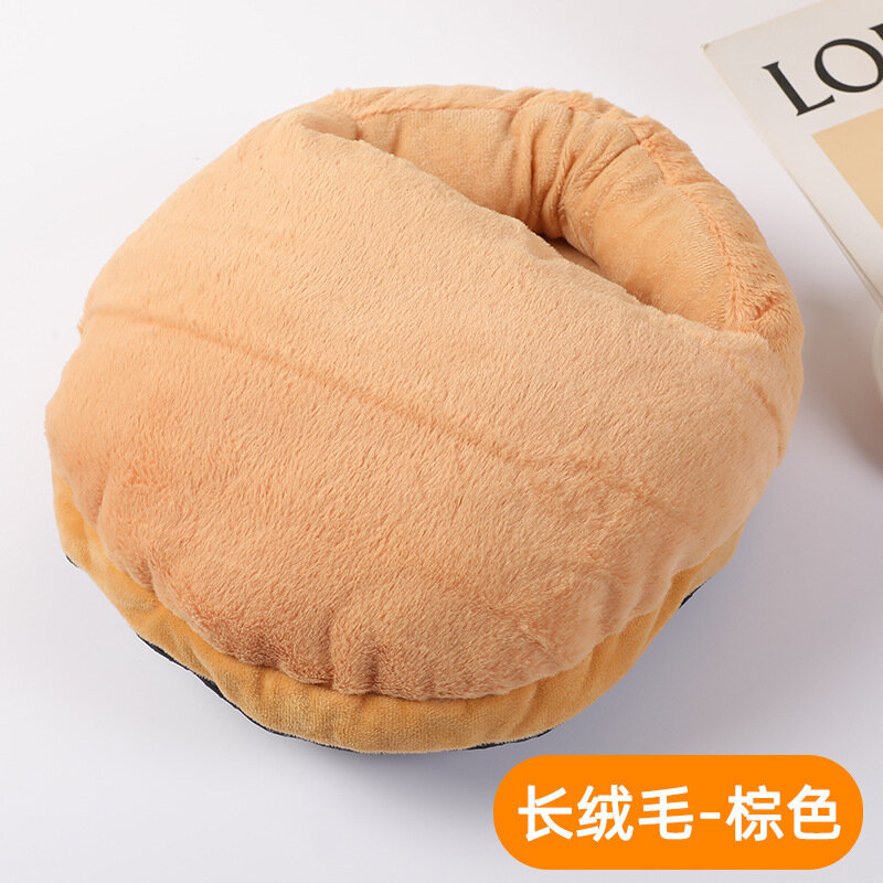 USB-грелка для ног, перезаряжаемая электрическая грелка с мультяшным дизайном, плюшевая грелка для ног на зиму