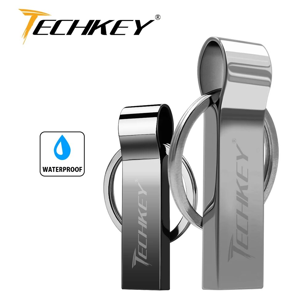 TECHKEY USB-флешка 64 ГБ, Matte Silver