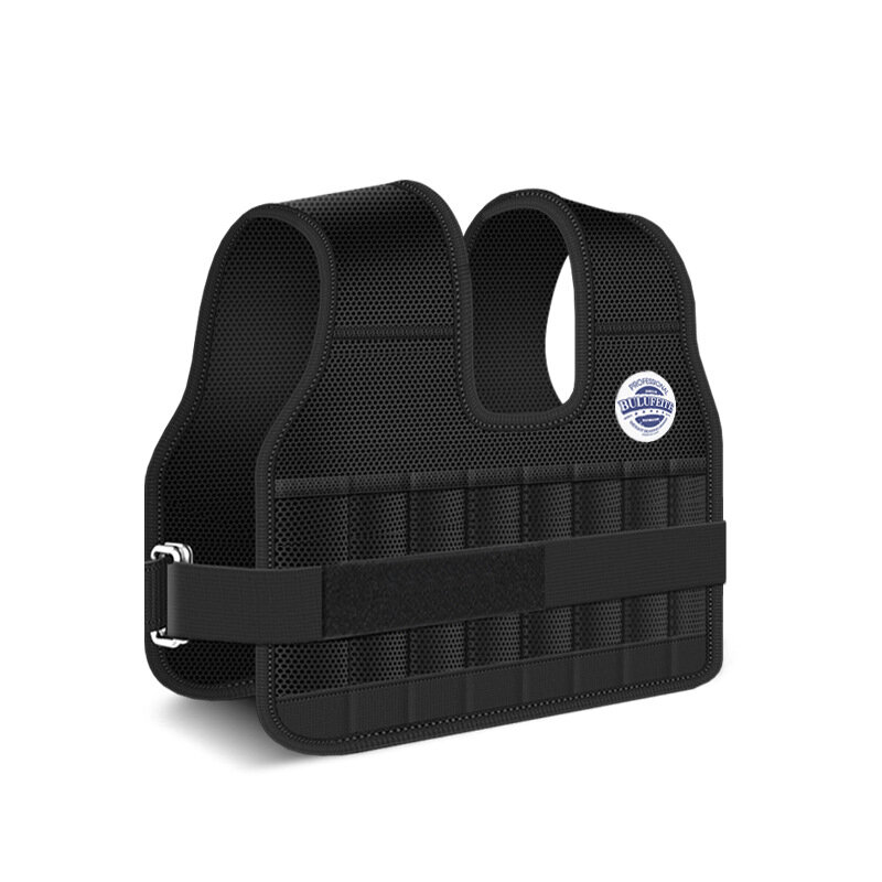 Утяжеленный стальной жилет для бега, оборудование для утяжеления, жилет с грузами, мешок с песком, невидимый вес, регулируемый, дышащий спортивный жилет