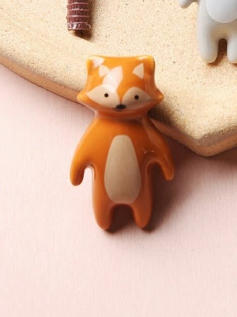 Керамическая дверная ручка шкафа в форме животного