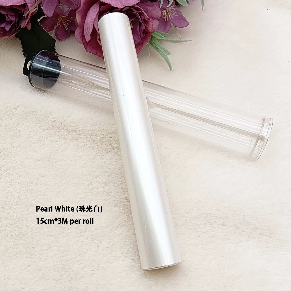 Фольгированная пленка Alinacutle для горячего тиснения 3 м Белый, pearl white