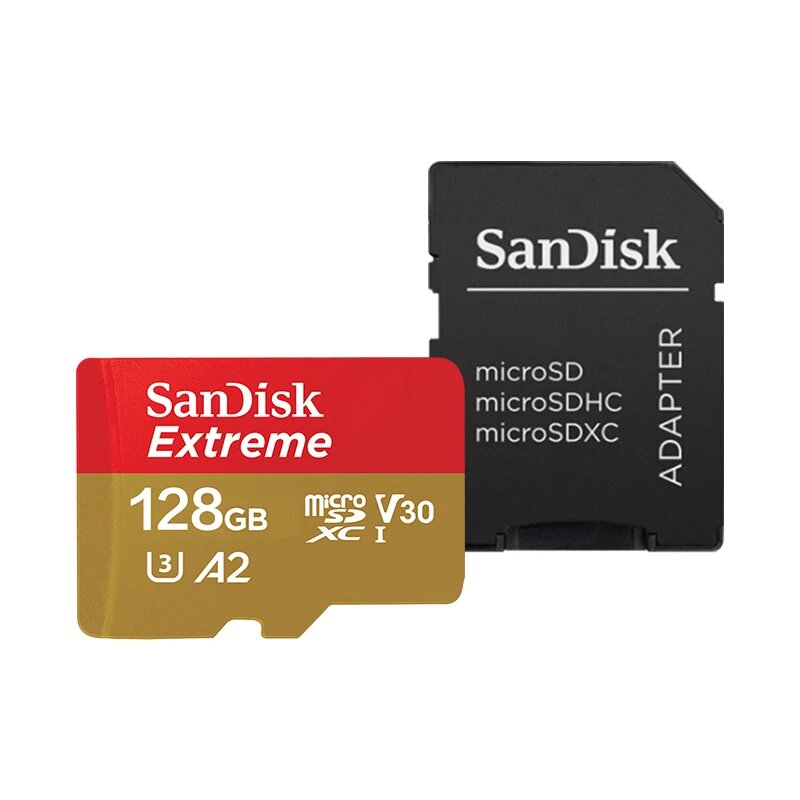 SanDisk Extreme microSDXC карта памяти A2 microSDXC 128GB