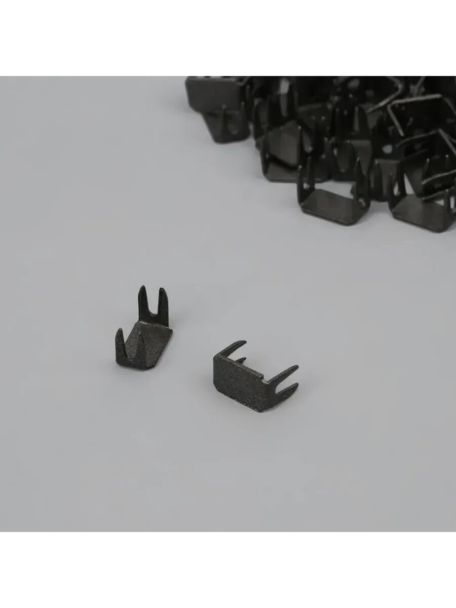 Ограничитель металлический нижний для молнии