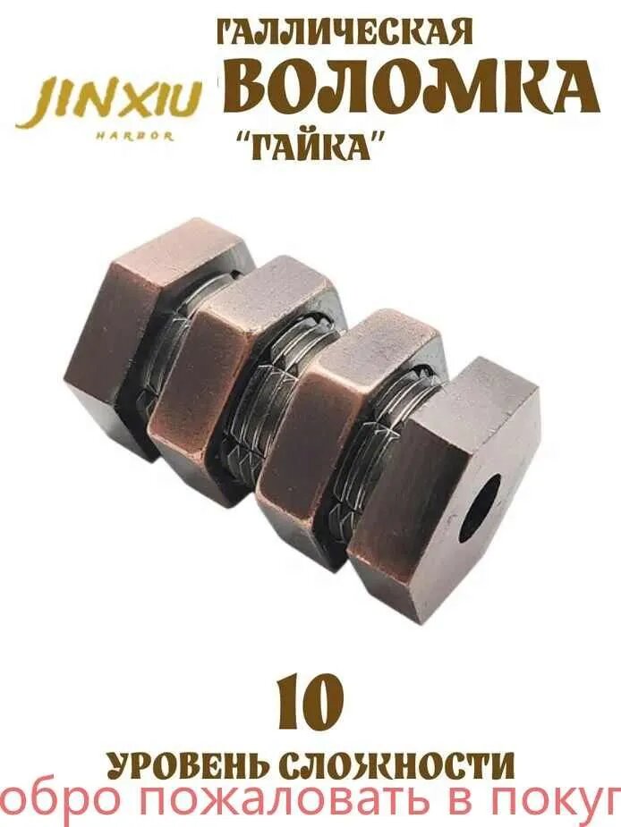 Металлическая головоломка "Болт" "Тайка", сложность 10, для детей от 16 лет