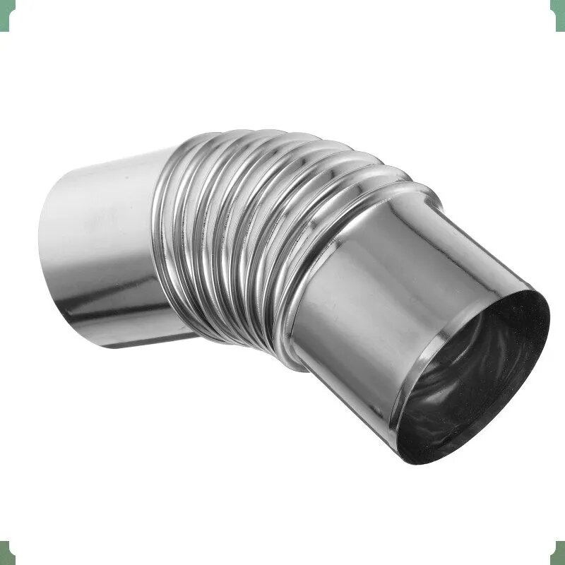 Труба Для Камина Из Нержавеющей Стали Угол 45 Градусов 16.00X11.00X6.50Cm Серебристый