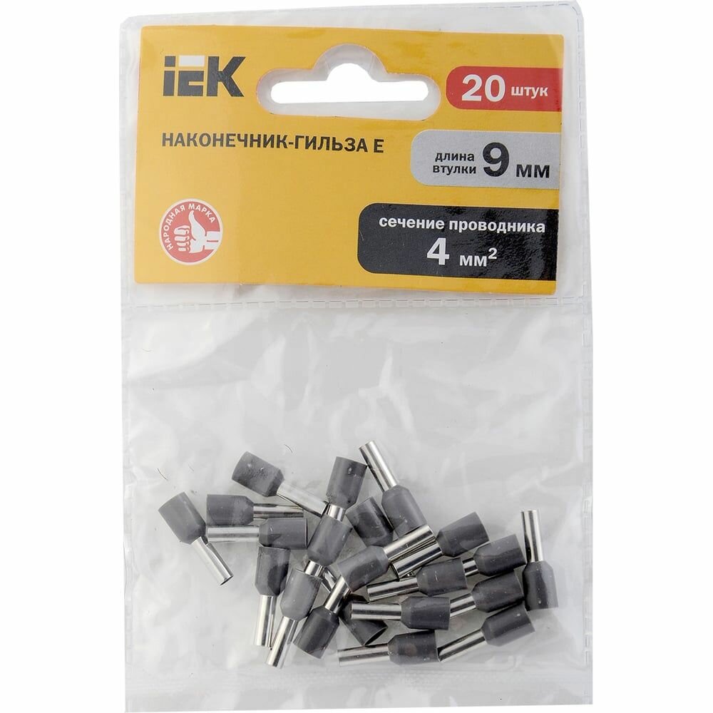 Наконечник НШВИ 4.0-09 сер. (уп.50шт) IEK UGN10-4-004-04-09