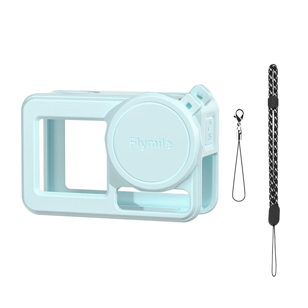 Силиконовый чехол Flymile Mint Blue для DJI Action 5 Pro