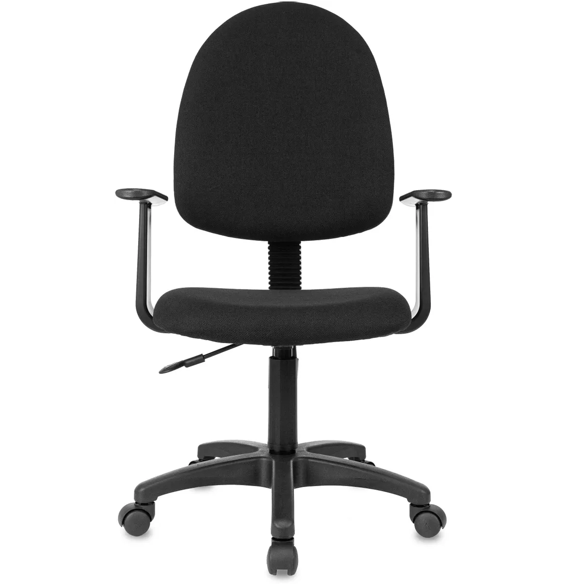 Кресло компьютерное Бюрократ CH-1300/T-15-21 на колесиках, ткань, черный