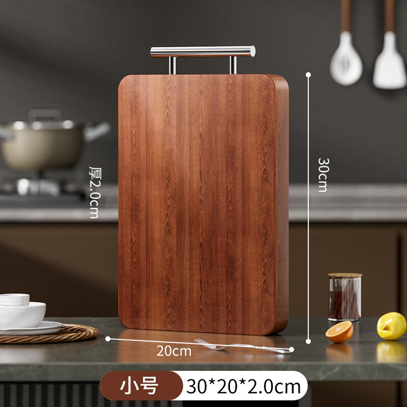 Разделочная доска из эбенового дерева, устойчивая к плесени, антибактериальная, двусторонняя, цельная деревянная доска для кухни