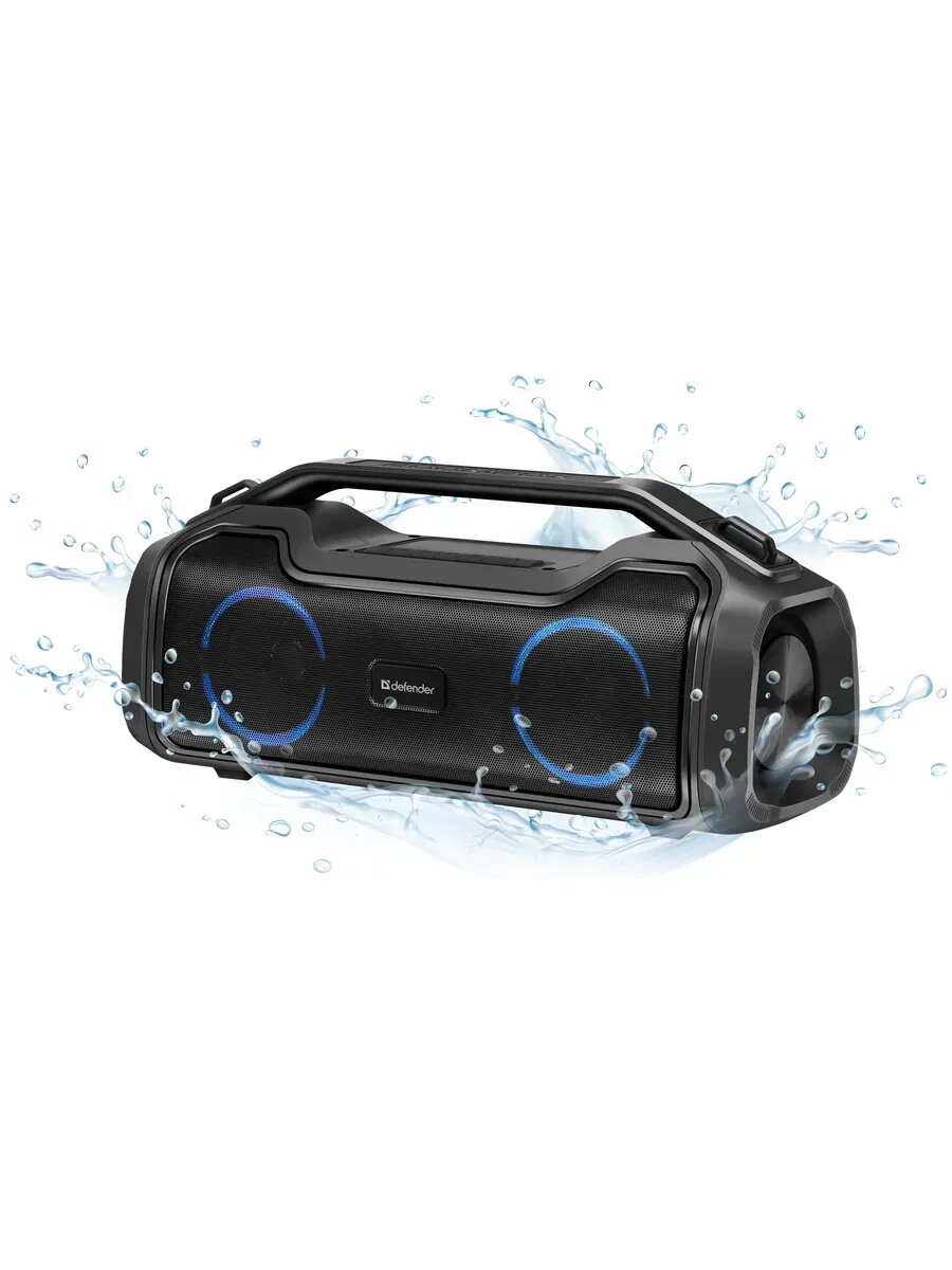 Портативная колонка Defender Beatbox 50 50Вт BT/RGB/TF/TypeC