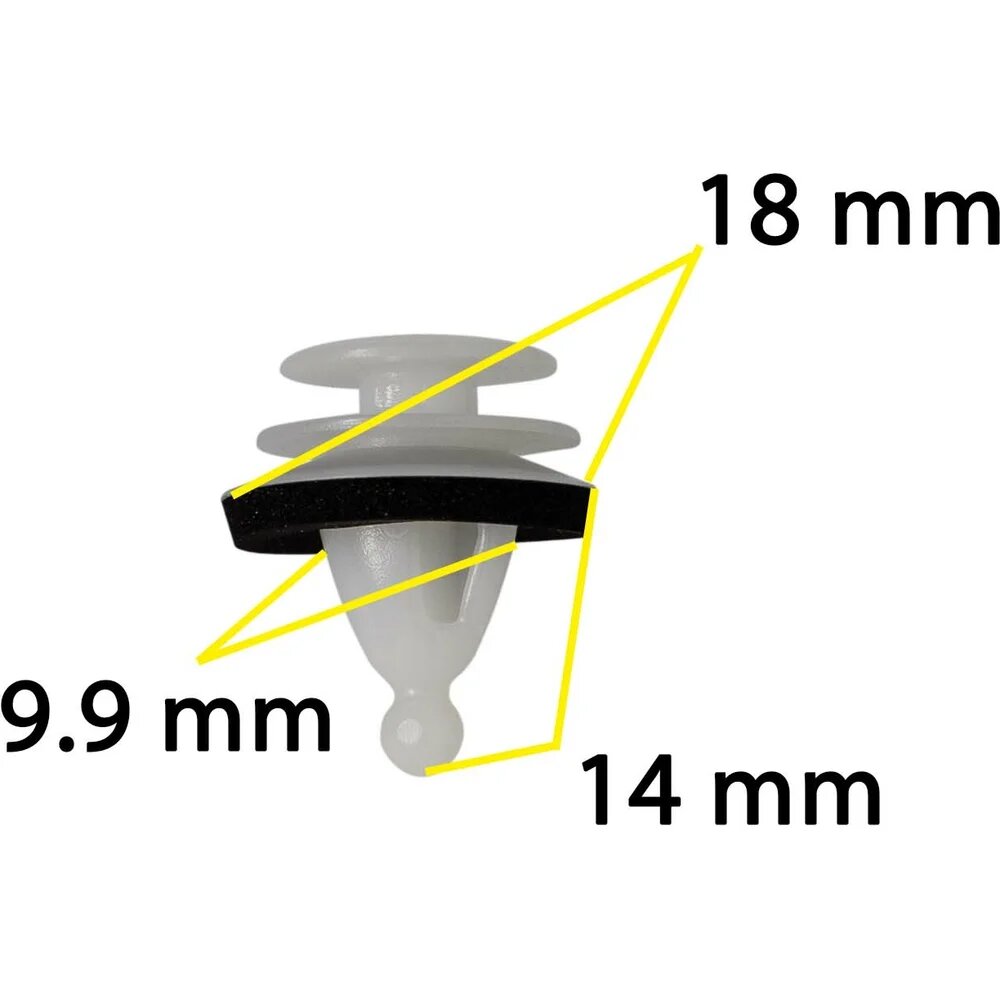 Автокрепеж для Hyundai/Kia 10 шт 9255236000 КрепАвто 1933
