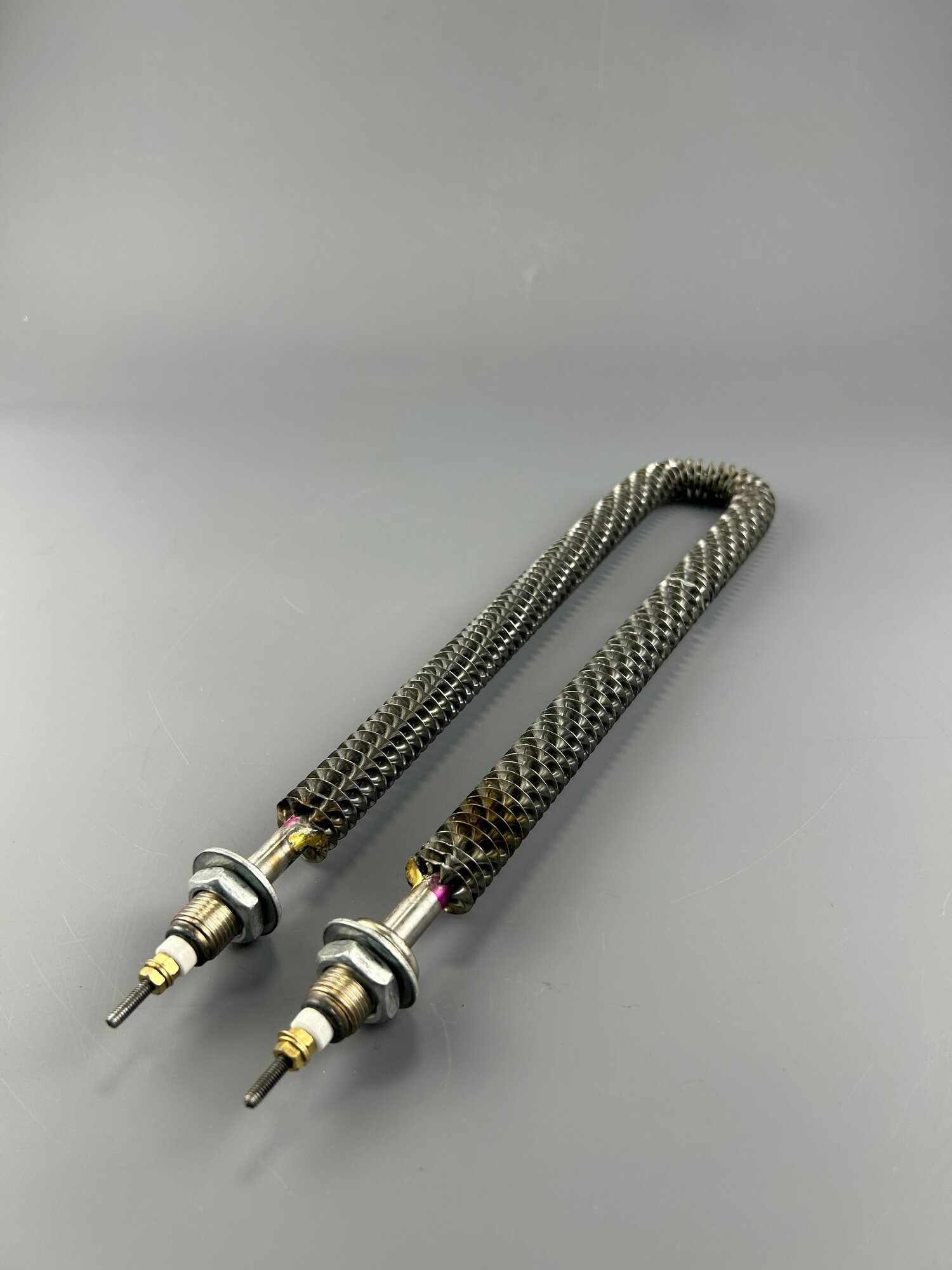 Тэнр 1,5 кВт 220В, U-образный, оребренный воздушный 35см, со штуцерами М16х1,5