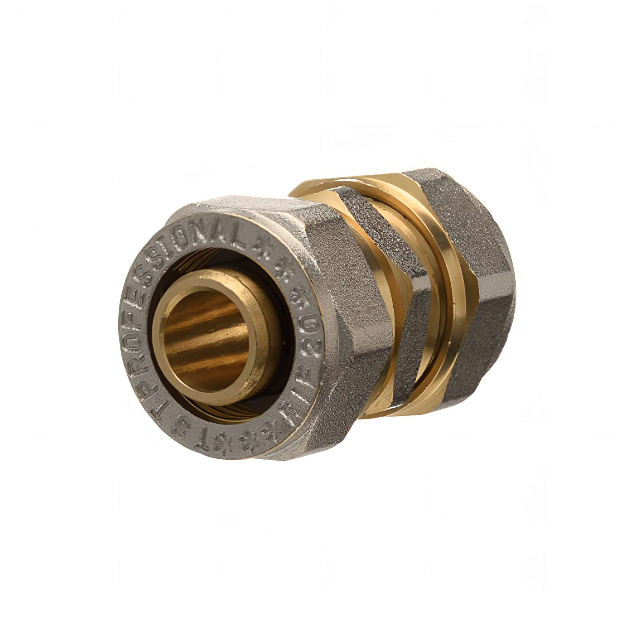 Фитинг TST 26х20, для металлопластиковых труб, обжимной, никелированная латунь