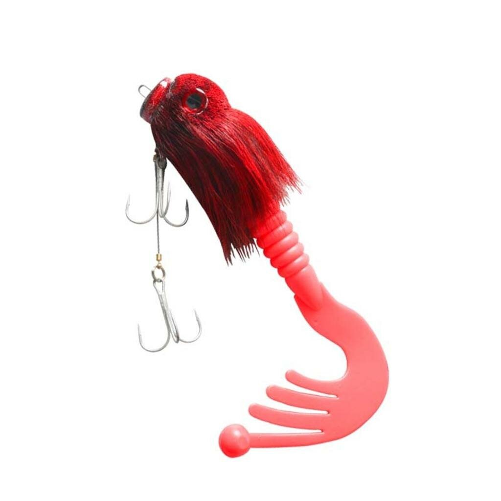 Плавающая приманка-мышь 30 см с раздвоенным хвостом, 04