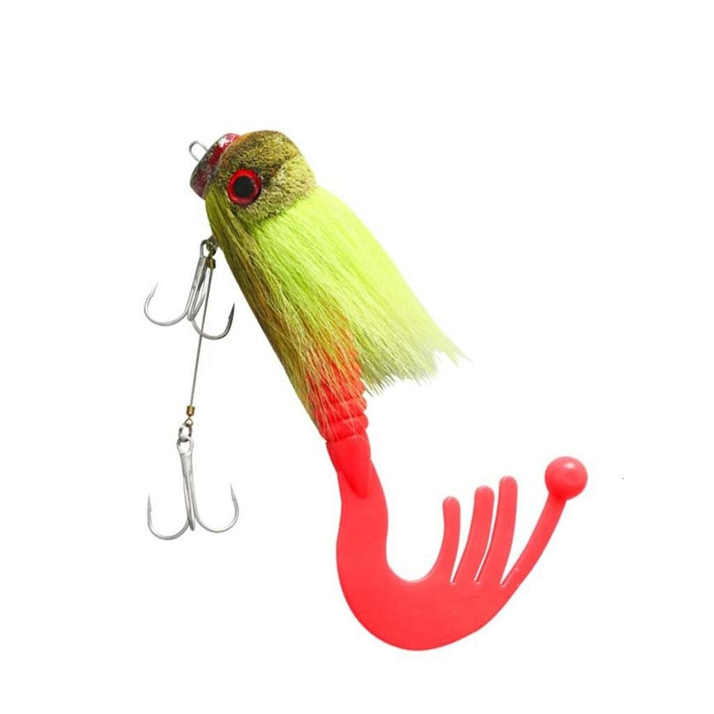 Плавающая приманка-мышь 30 см с раздвоенным хвостом, 08