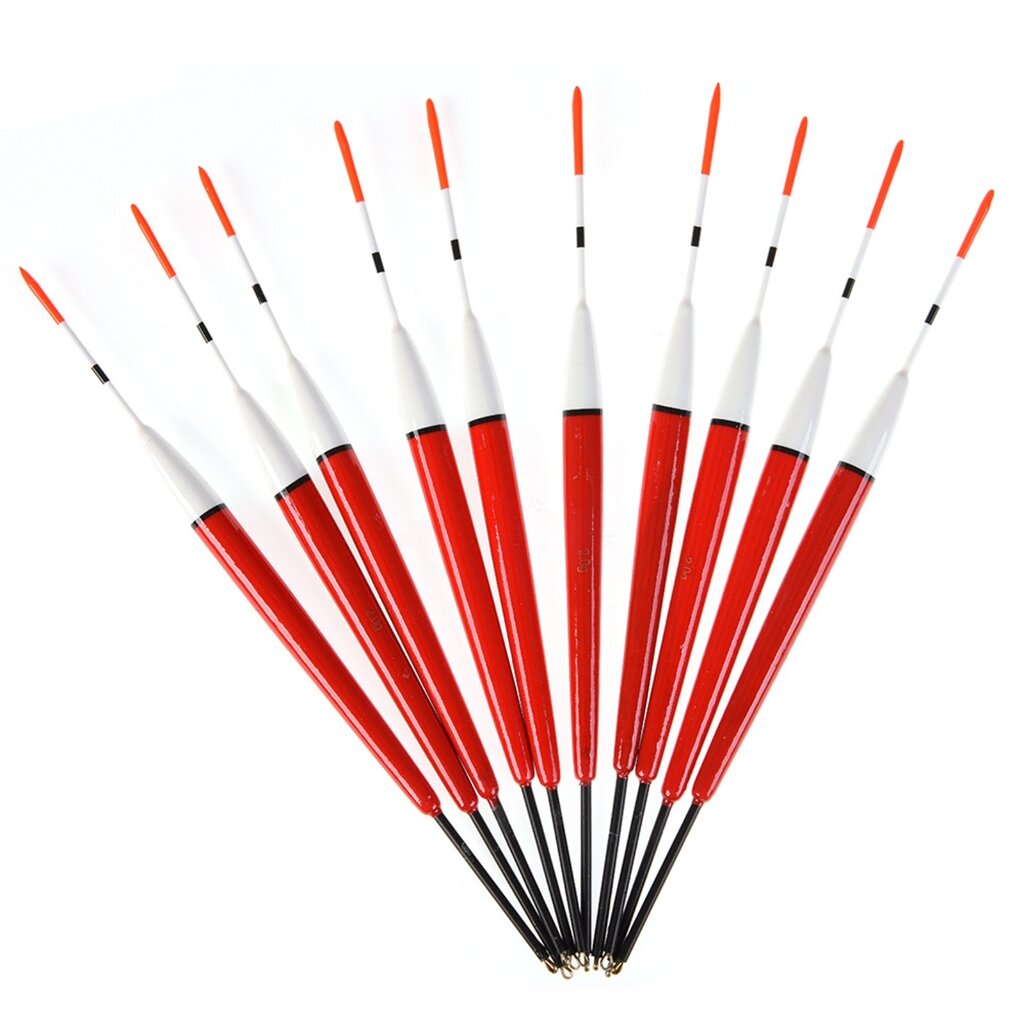 10шт Рыболовные поплавки из дерева Павловнии Длиннохвостый поплавочный буй Долговечны