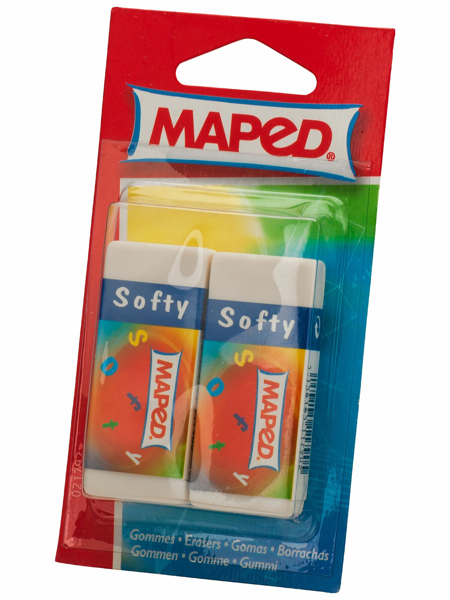 Набор стирательных резинок MAPED Softy, мягкие, 2 шт, MP 021792
