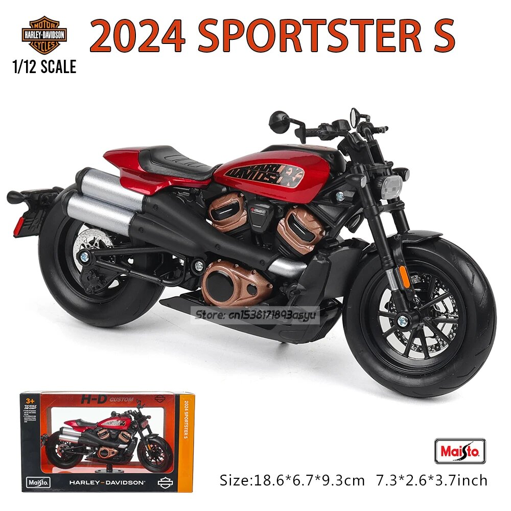 Maisto Harley Davidson Road King Classic модель мотоцикла 1:12