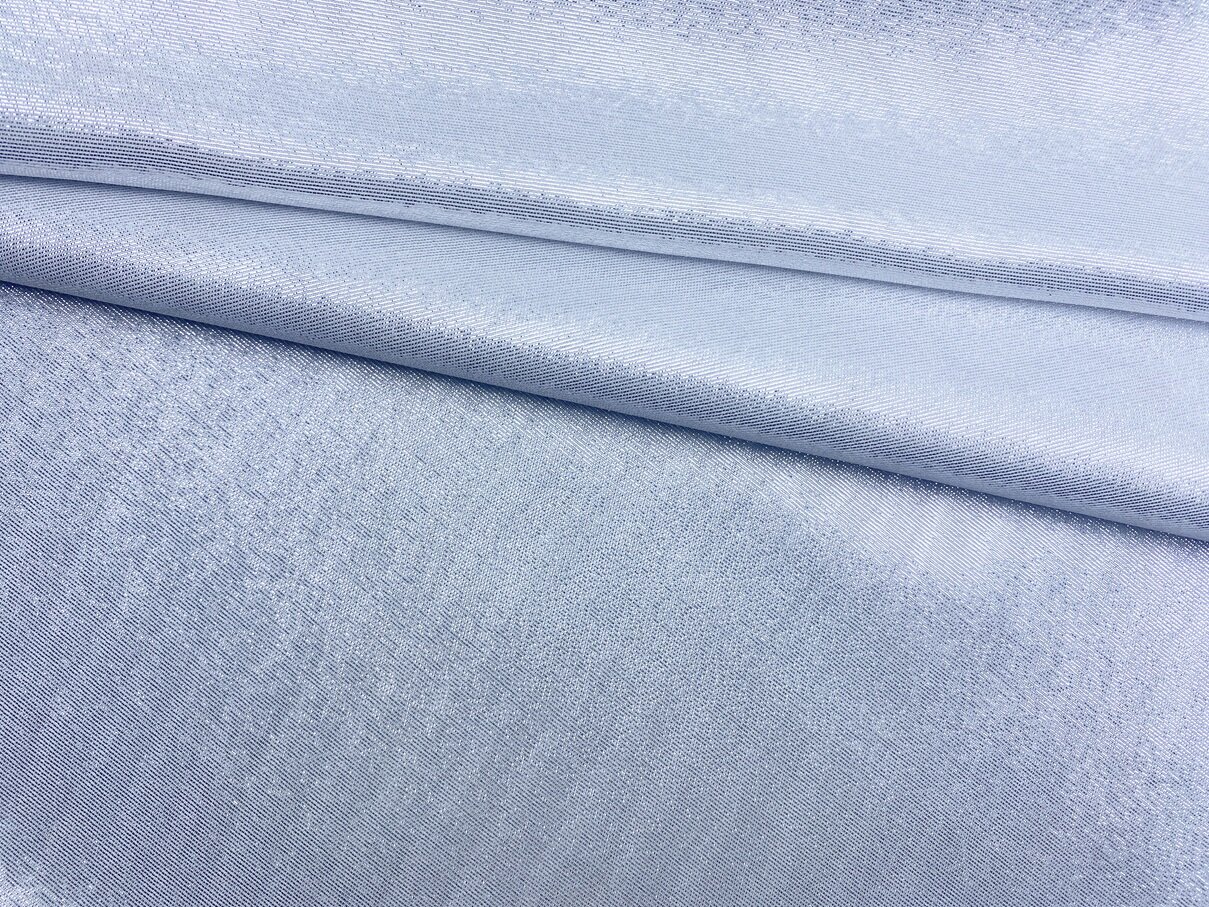 Ткань Шёлк белого цвета с люрексом 46838