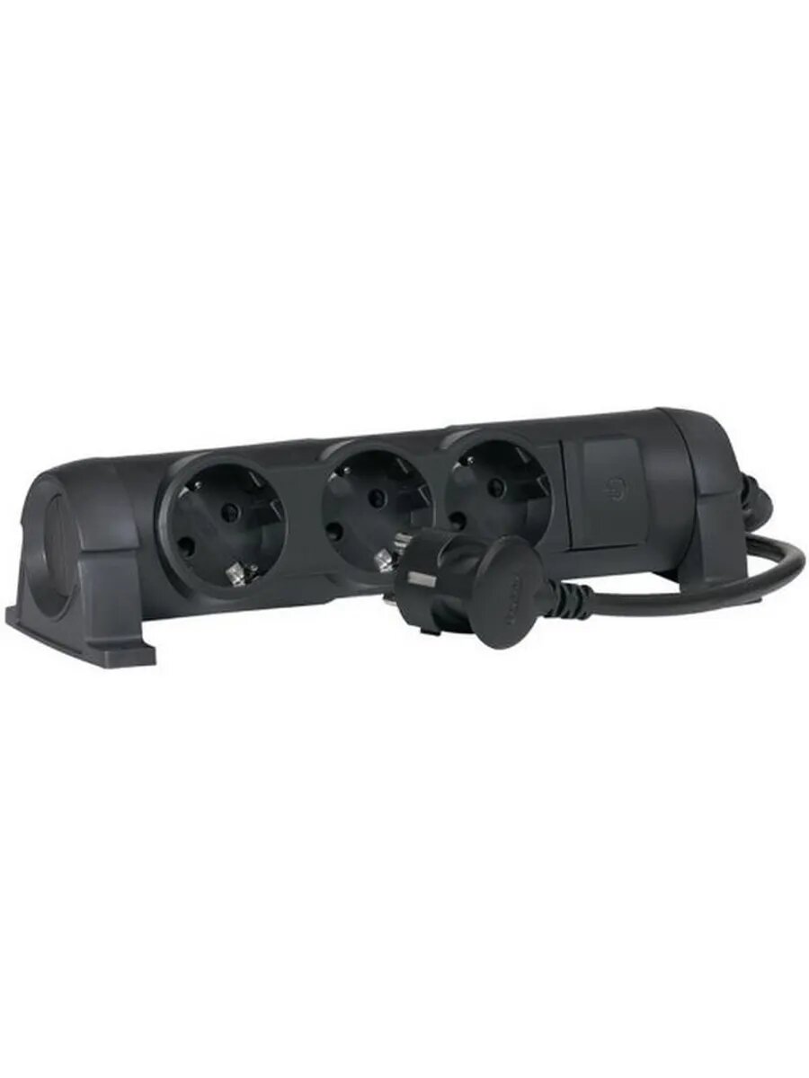 Удлинитель Legrand Комфорт 3X2К+З 1,5м черный (694601)