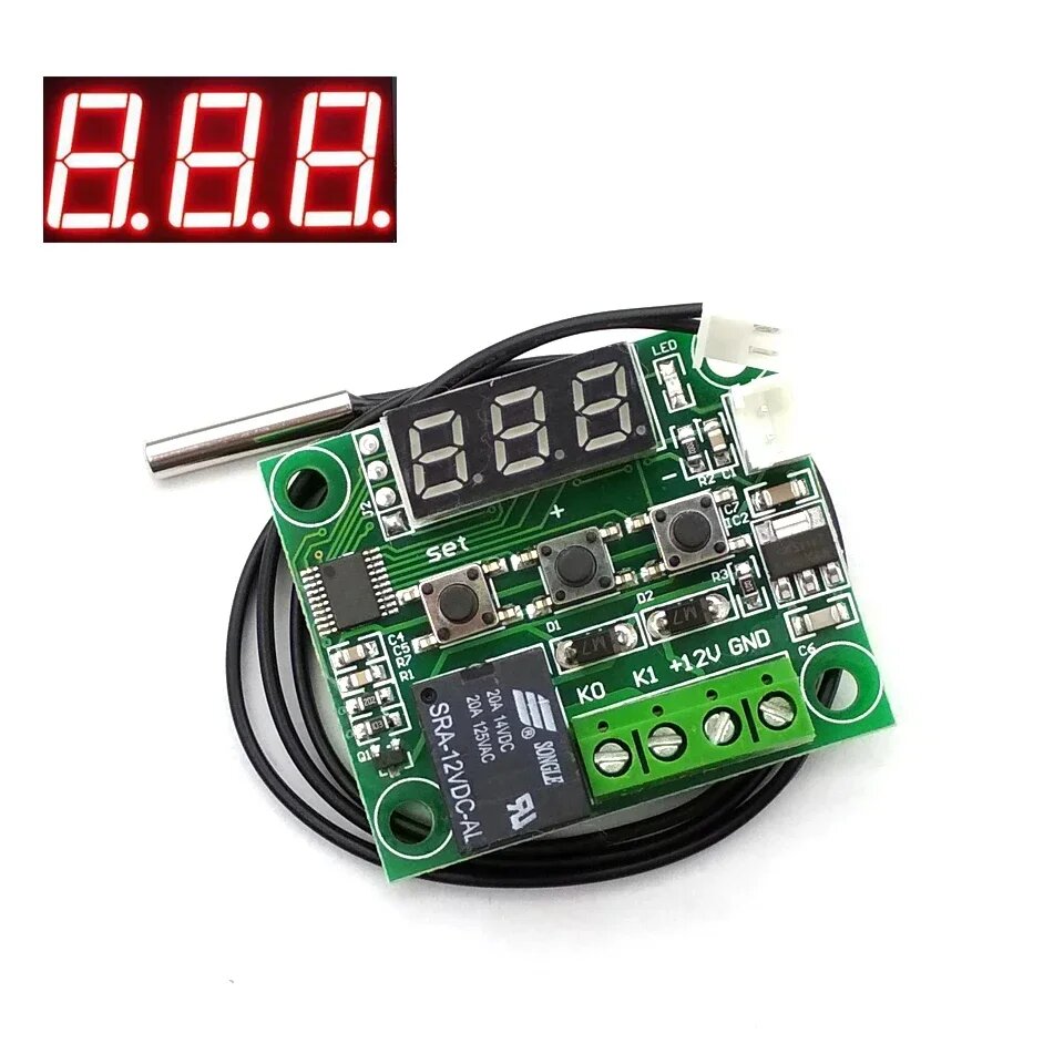 Цифровой термостат SZEKS W1209, Red