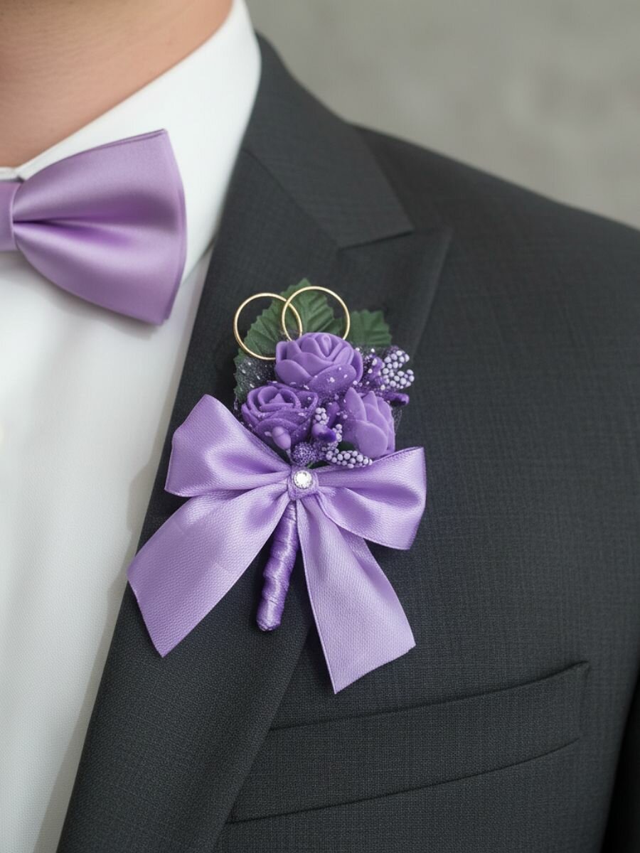 Бутоньерка для жениха или свидетеля