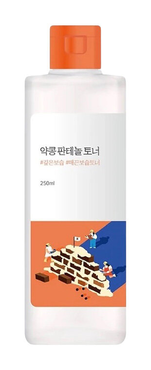 Барьерный тонер с чёрной соей и пантенолом Round Lab Soybean Panthenol Toner, 250 мл