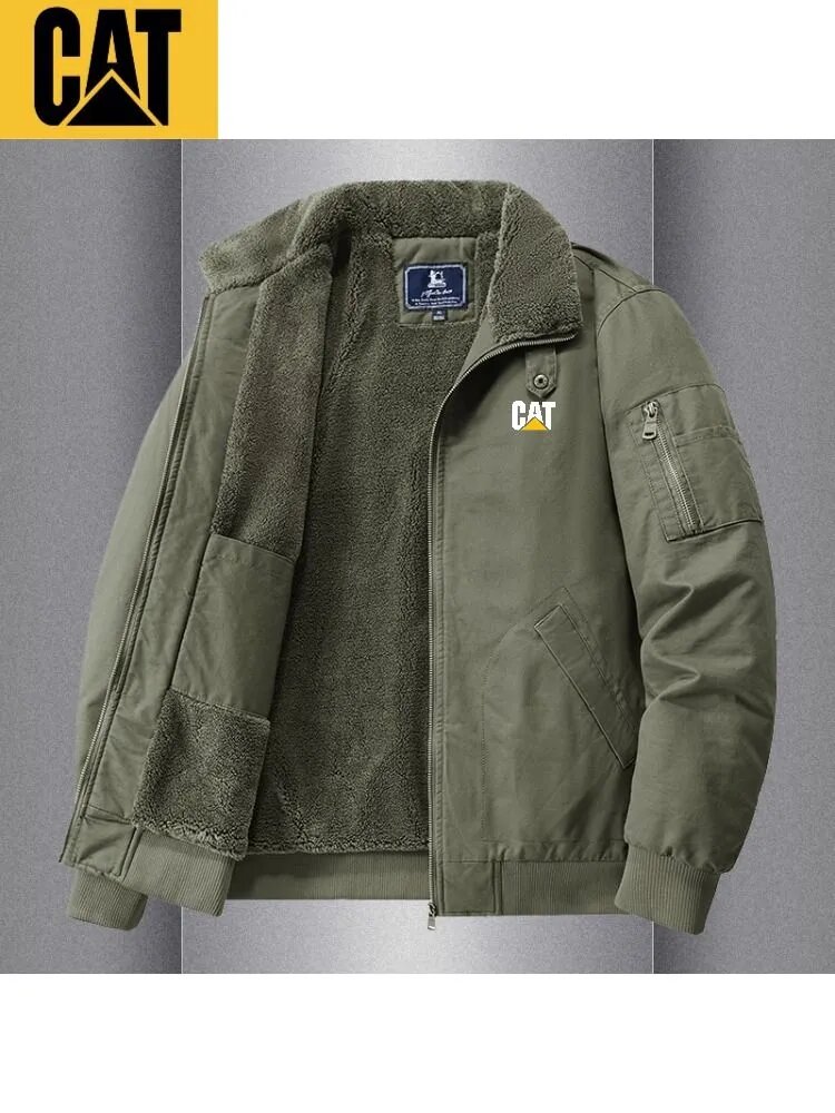 Куртка Caterpillar Мужская куртка-утепленная, свободный крой, отложной воротник, флисовая подкладка. Для активного отдыха и повседневной носки