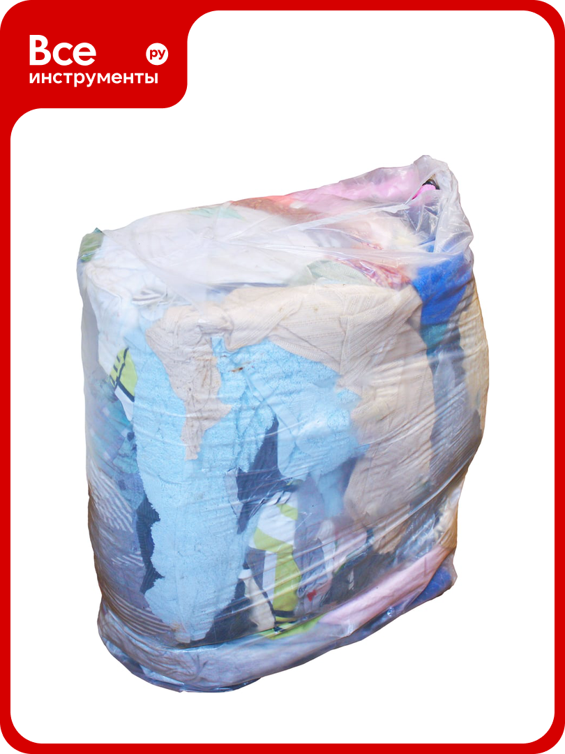 Ветошь цветная Ресурс Стандарт 10кг/уп КА-00003379